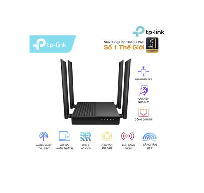 Bộ phát WIFI TP-LINK ARCHER C64 – CHTECH